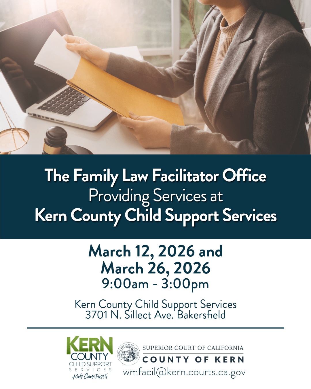 Family Law Facilitator Now Available March 2026 - Kern County Child ...